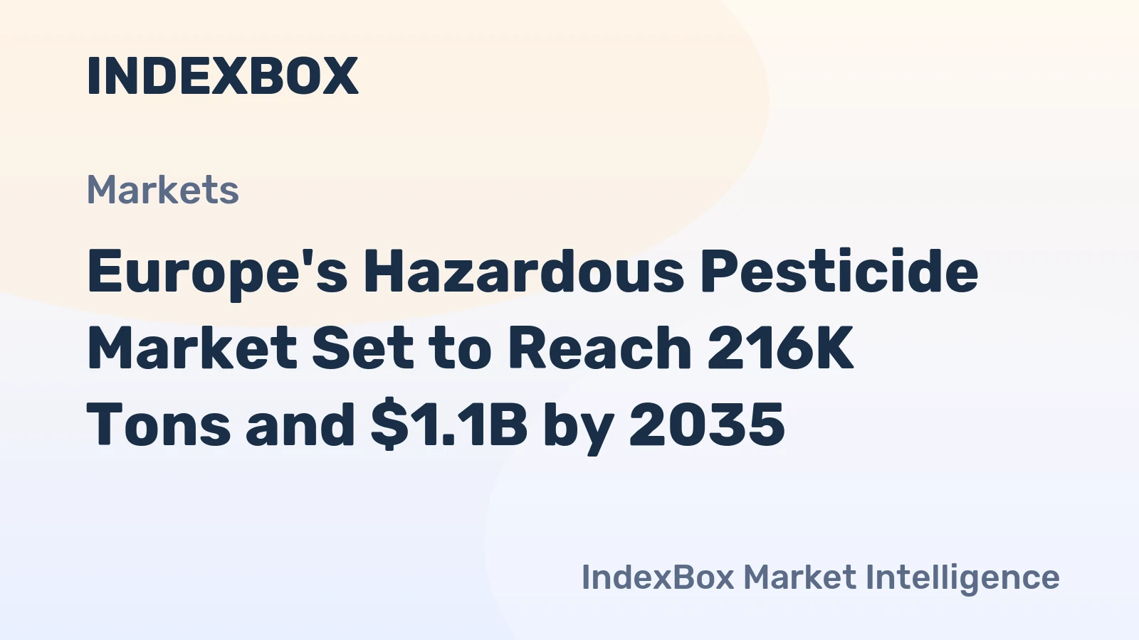 Europe's Hazardous Pesticide Market Set to Reach 216K Tons and $1.1B by 2035