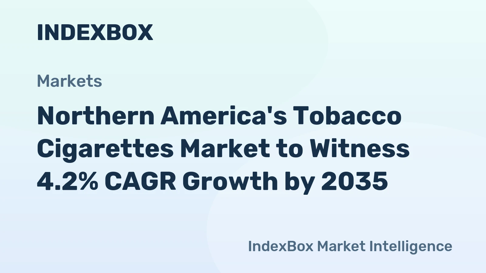 Northern America's Tobacco Cigarettes Market to Witness 4.2% CAGR Growth by 2035