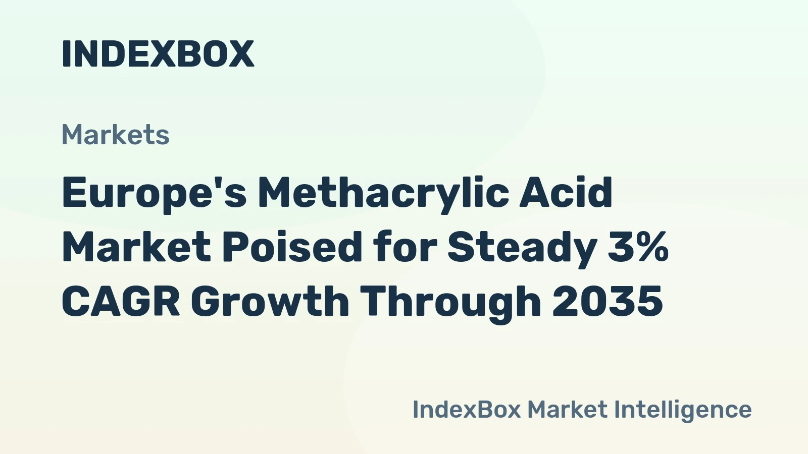 Europe's Methacrylic Acid Market Poised for Steady 3% CAGR Growth Through 2035