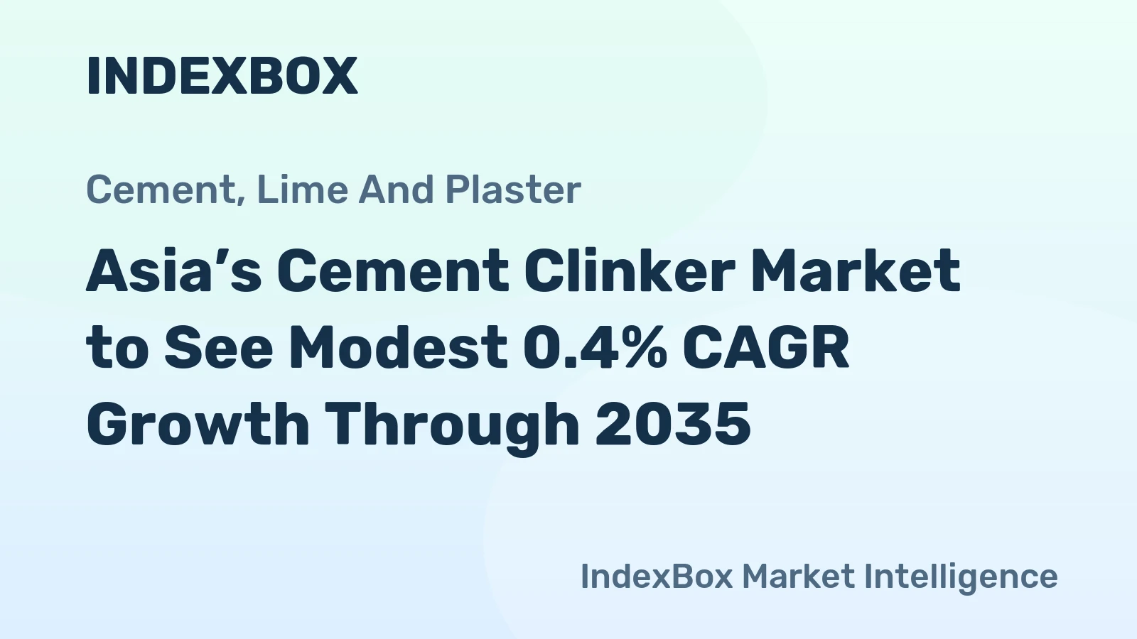Asia’s Cement Clinker Market to See Modest 0.4% CAGR Growth Through 2035