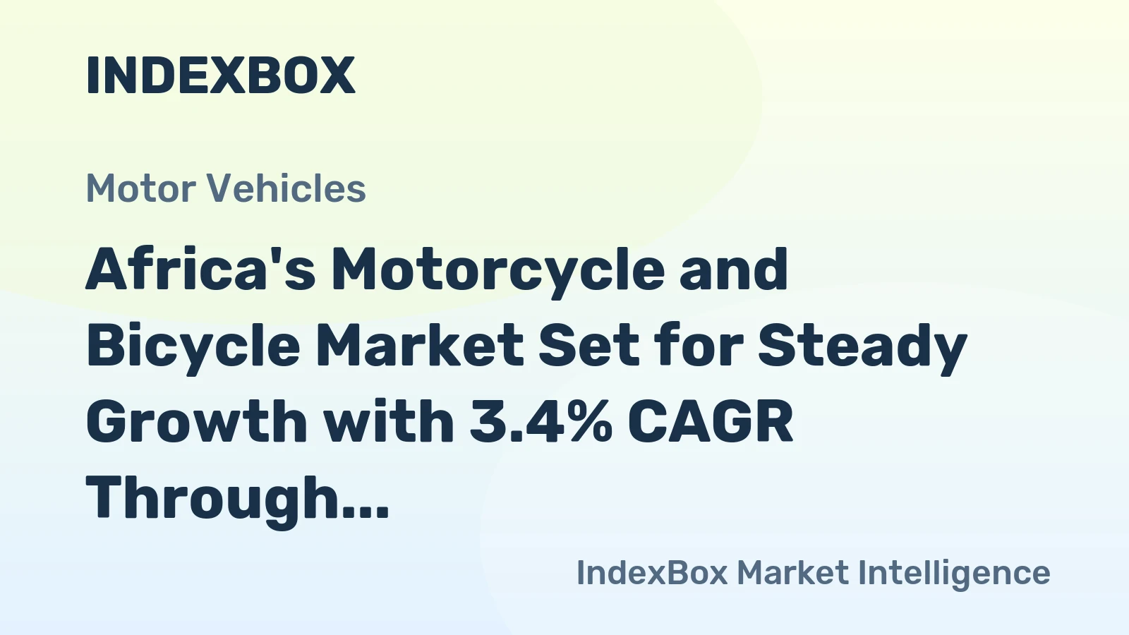 Africa's Motorcycle and Bicycle Market Set for Steady Growth with 3.4% CAGR Through 2035
