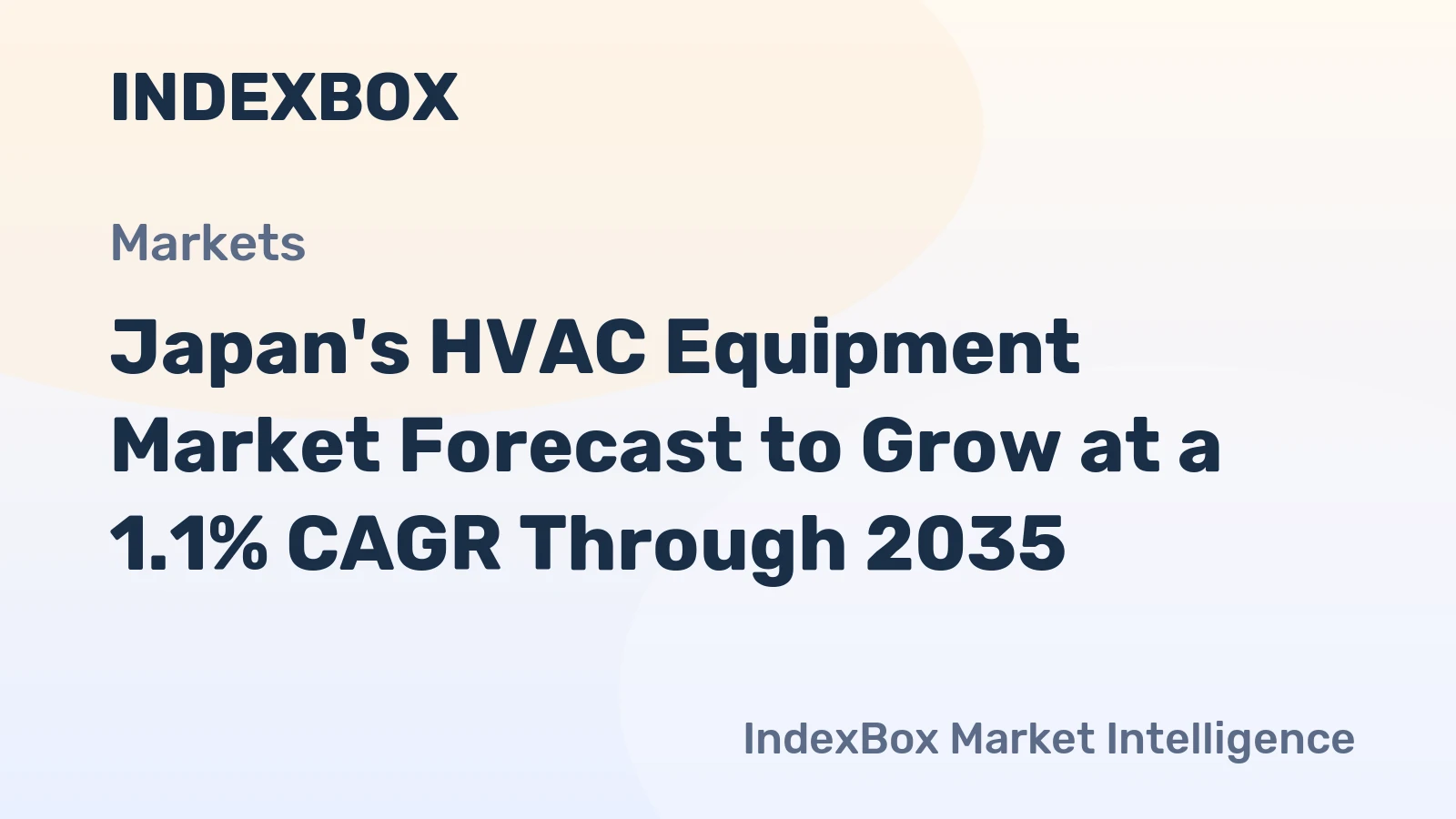 Japan's HVAC Equipment Market Forecast to Grow at a 1.1% CAGR Through 2035