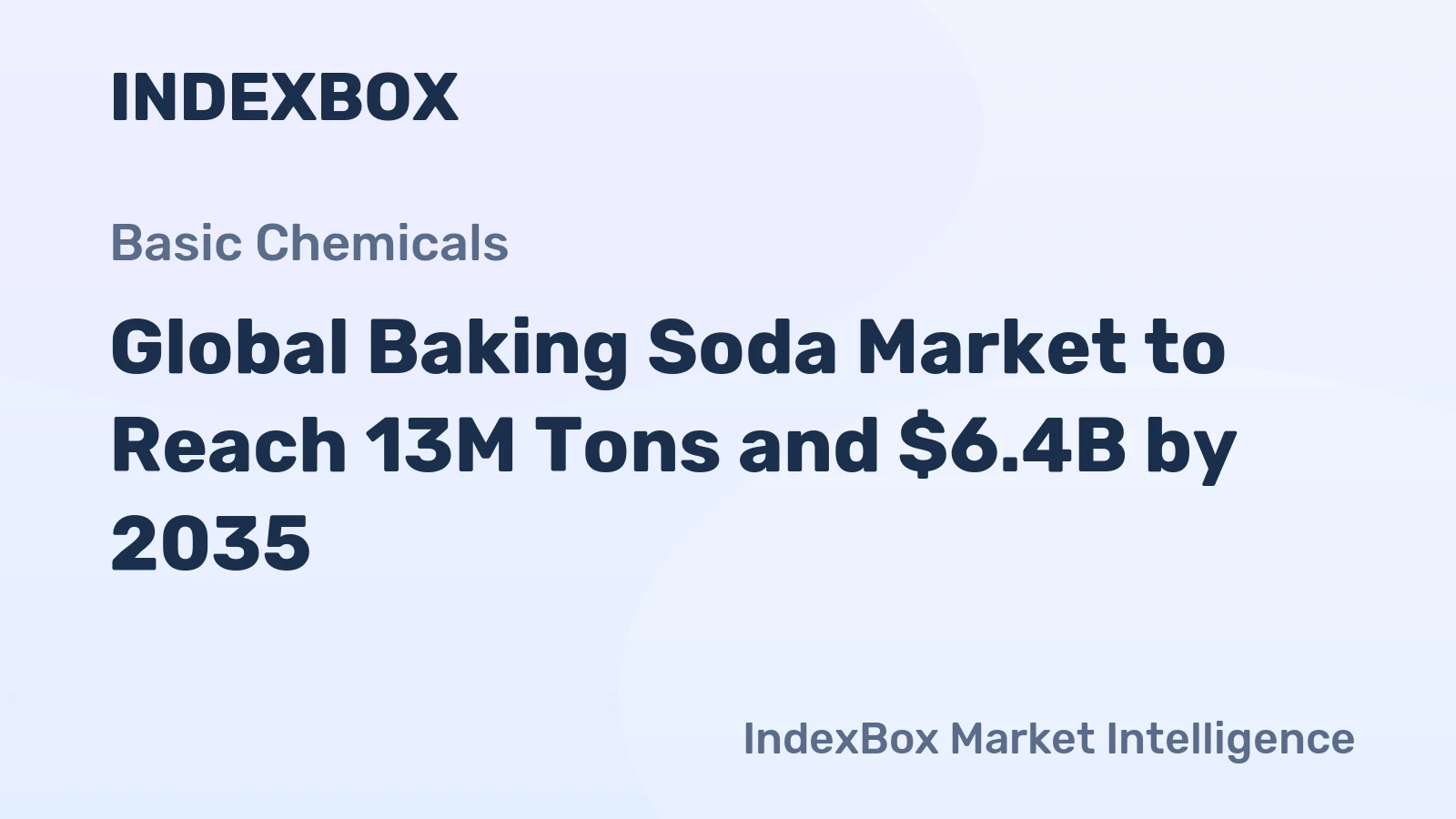 Global Baking Soda Market to Reach 13M Tons and $6.4B by 2035