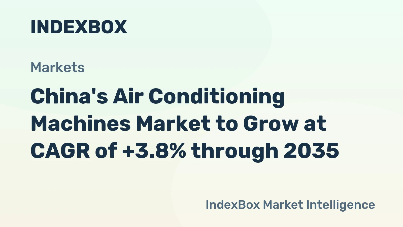 China's Air Conditioning Machines Market to Grow at CAGR of +3.8% through 2035