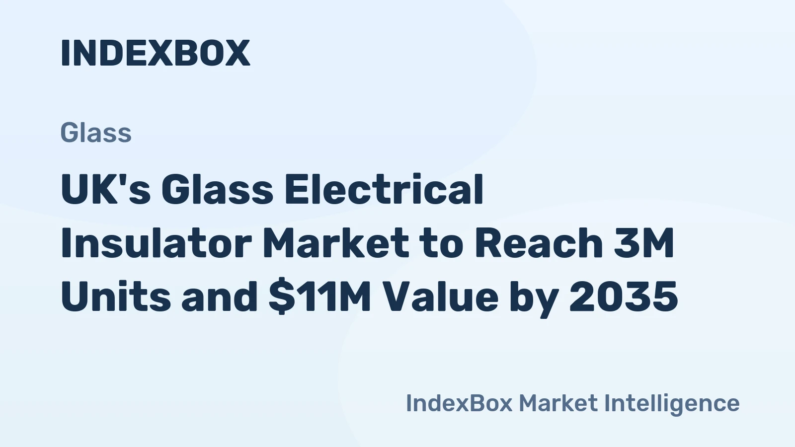 UK's Glass Electrical Insulator Market to Reach 3M Units and $11M Value by 2035