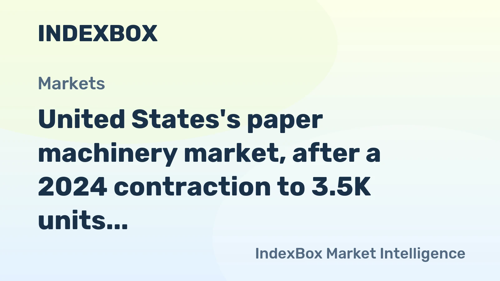 United States's paper machinery market, after a 2024 contraction to 3.5K units and $33M, is forecast to grow to 4.1K units and $39M by 2035.