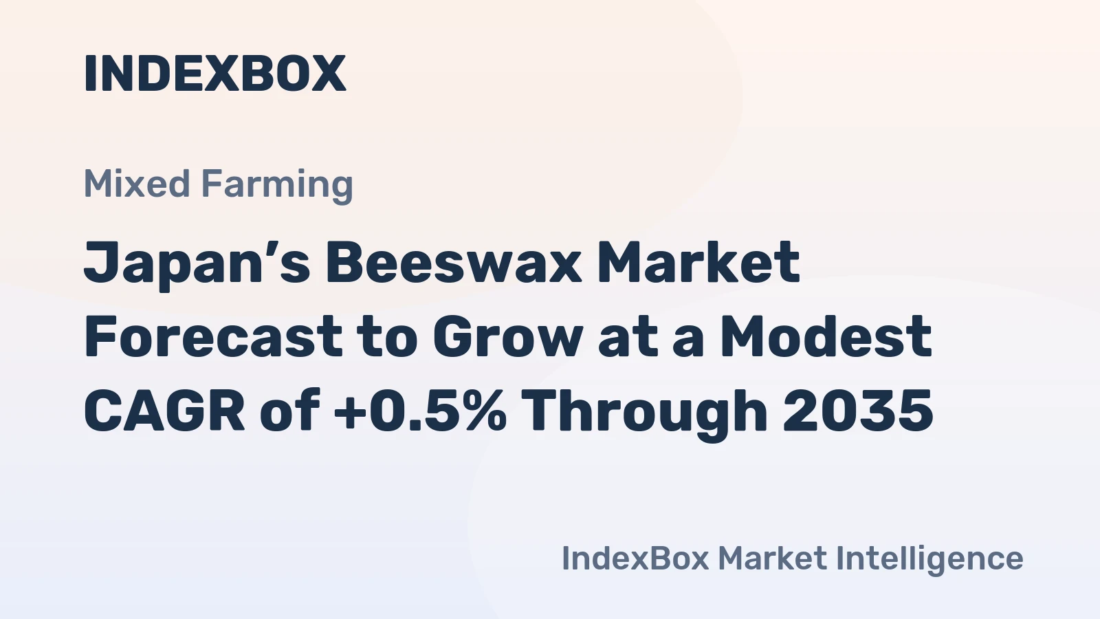 Japan’s Beeswax Market Forecast to Grow at a Modest CAGR of +0.5% Through 2035