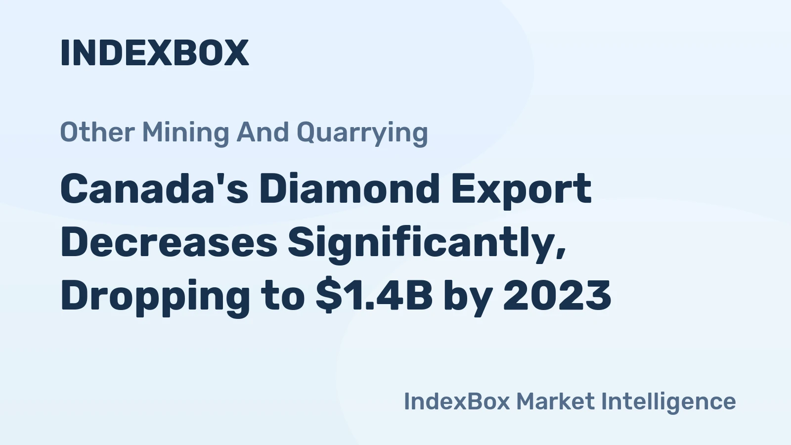 Canada's Diamond Export Decreases Significantly, Dropping to $1.4B by 2023