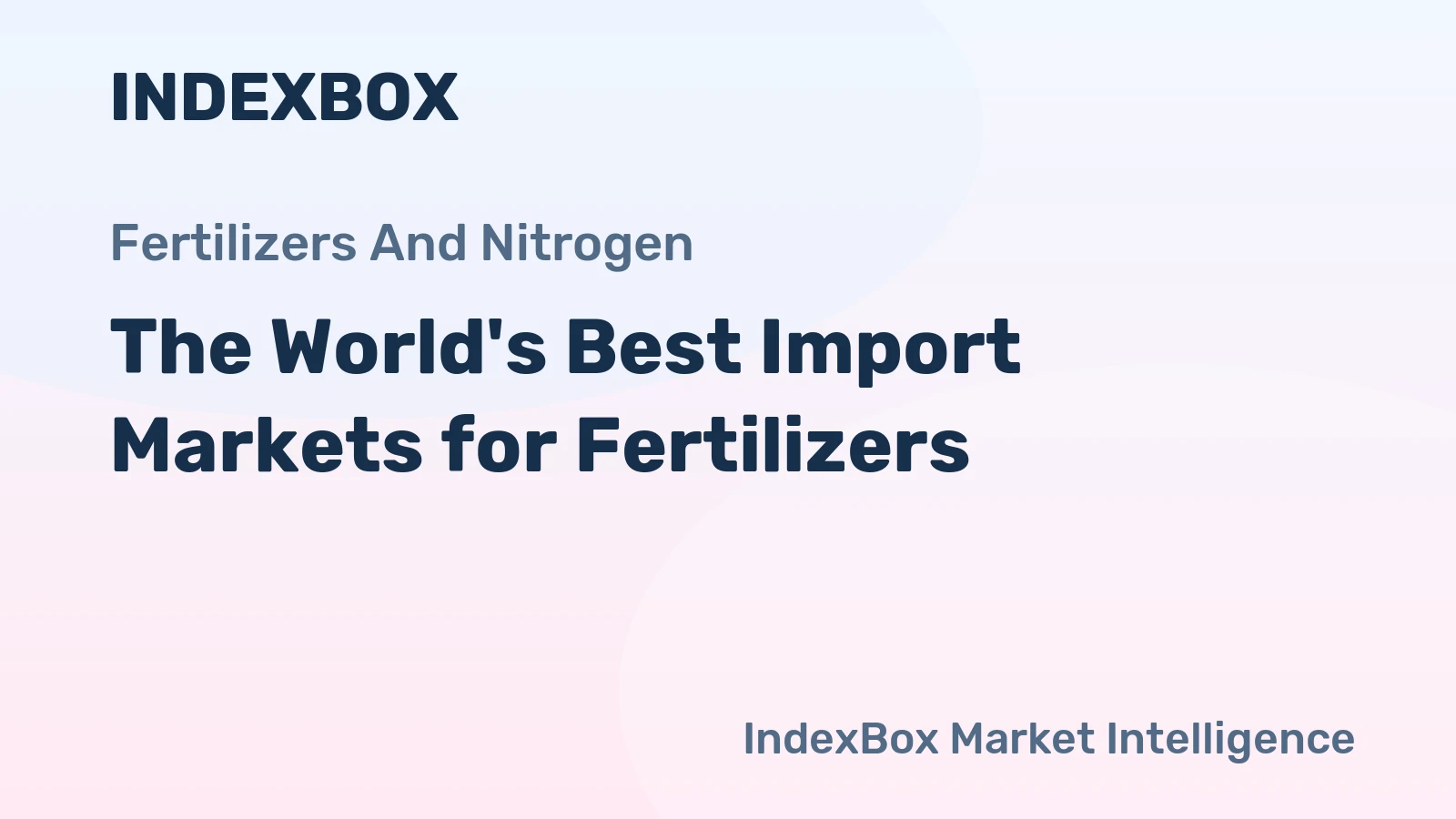 The World's Best Import Markets for Fertilizers