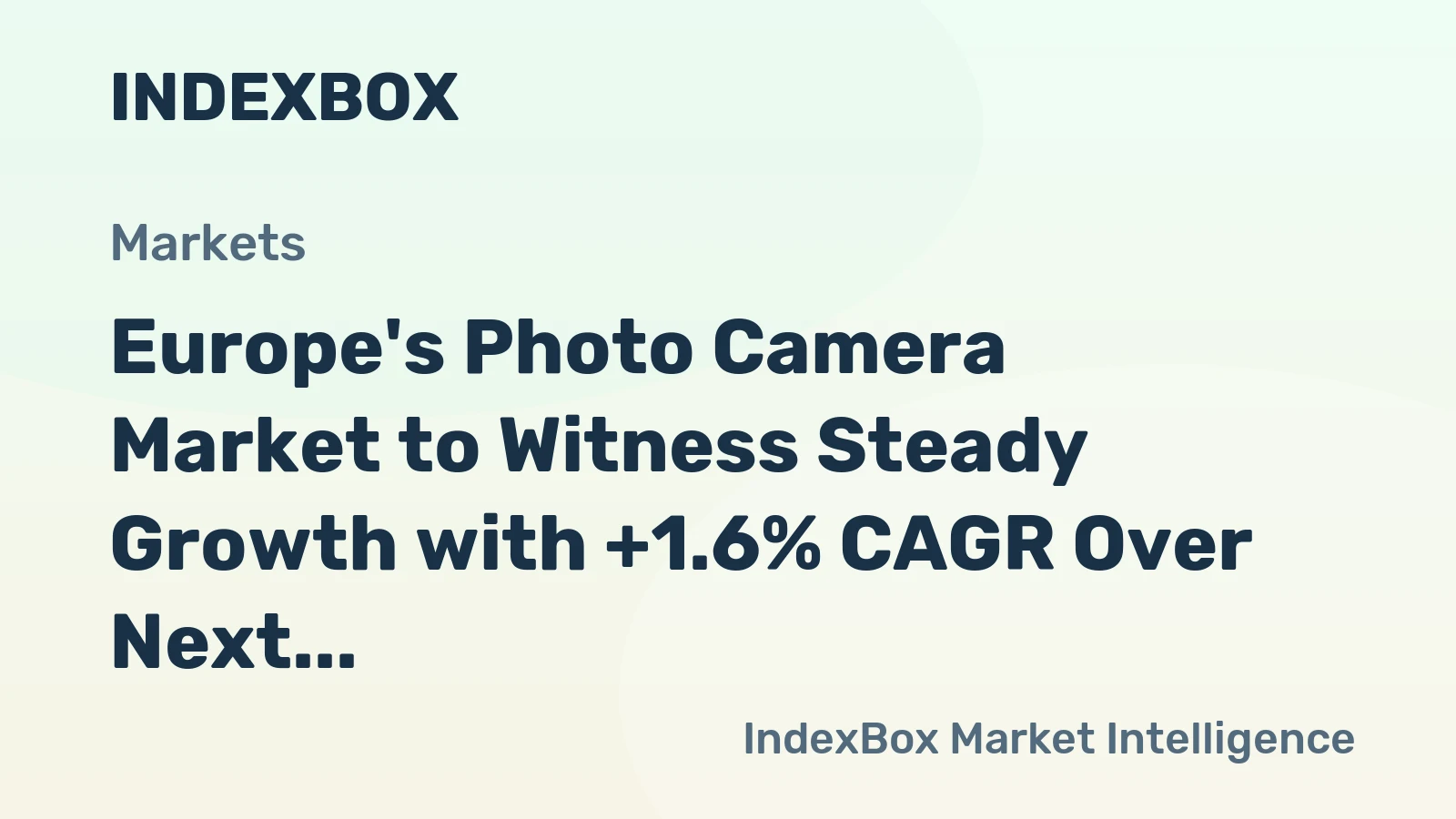 Europe's Photo Camera Market to Witness Steady Growth with +1.6% CAGR Over Next Decade