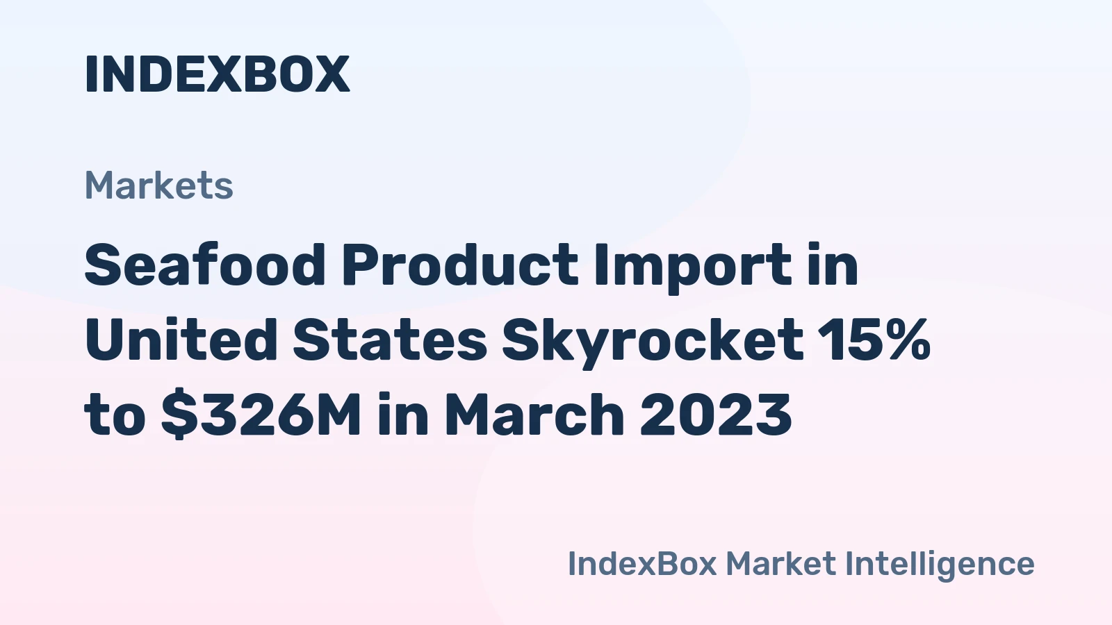Seafood Product Import in United States Skyrocket 15% to $326M in March 2023