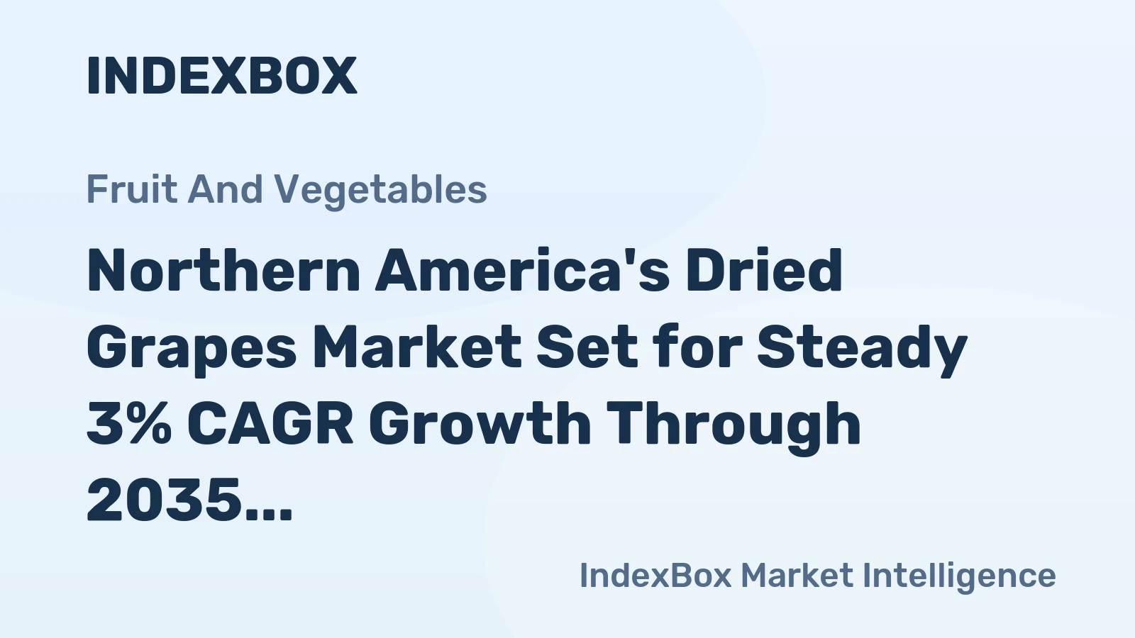 Northern America's Dried Grapes Market Set for Steady 3% CAGR Growth Through 2035