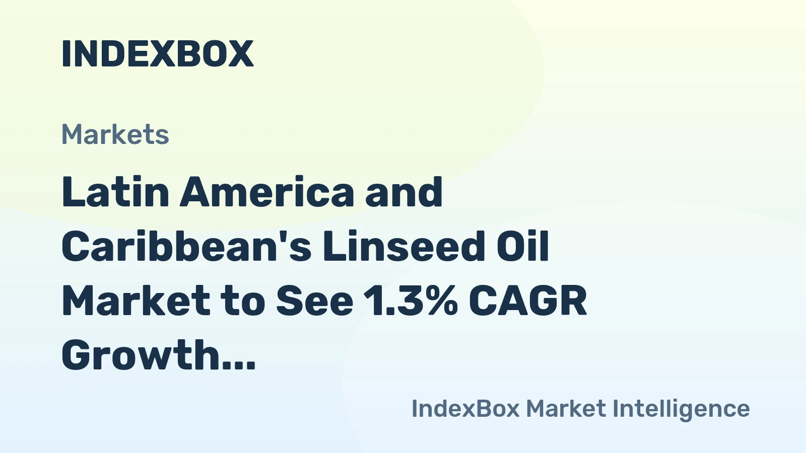 Latin America and Caribbean's Linseed Oil Market to See 1.3% CAGR Growth, Reaching 24K tons by 2035