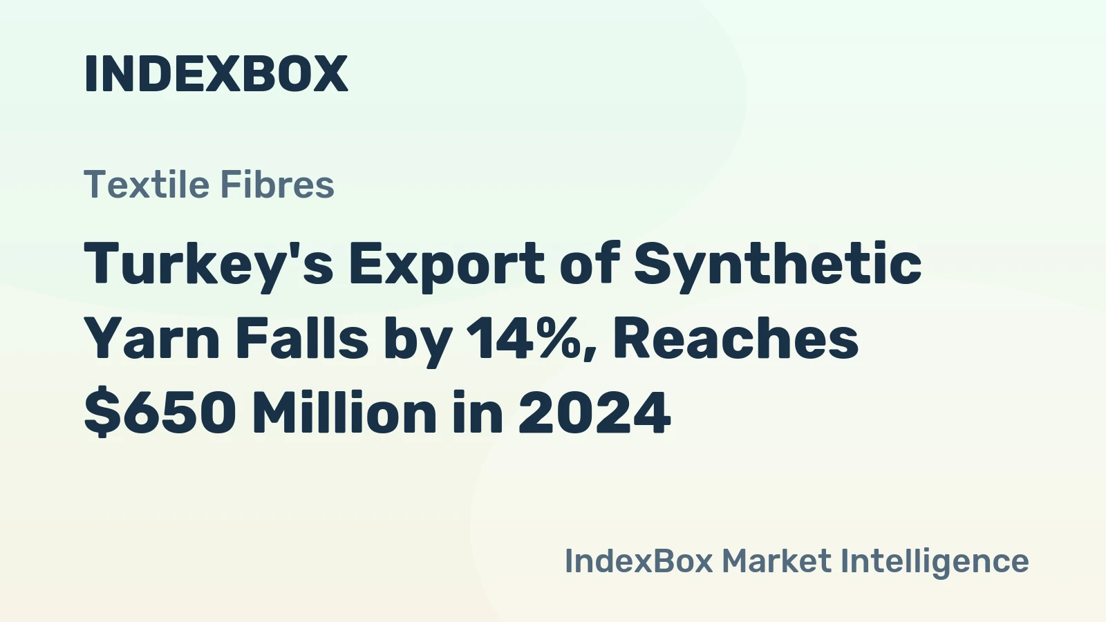Turkey's Export of Synthetic Yarn Falls by 14%, Reaches $650 Million in 2024