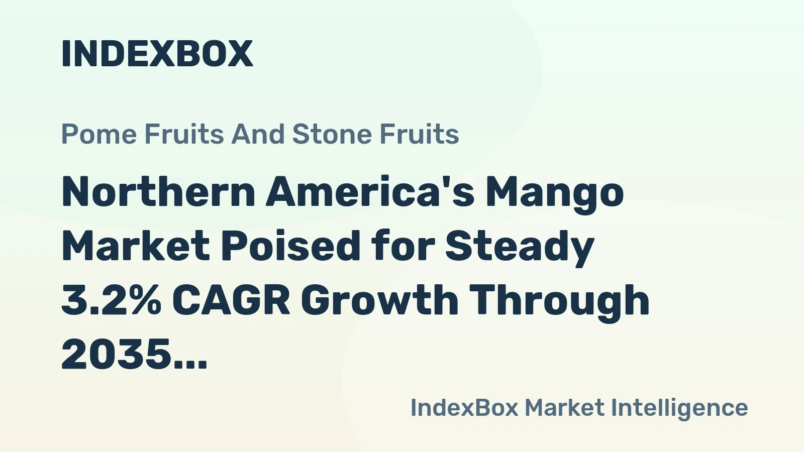 Northern America's Mango Market Poised for Steady 3.2% CAGR Growth Through 2035