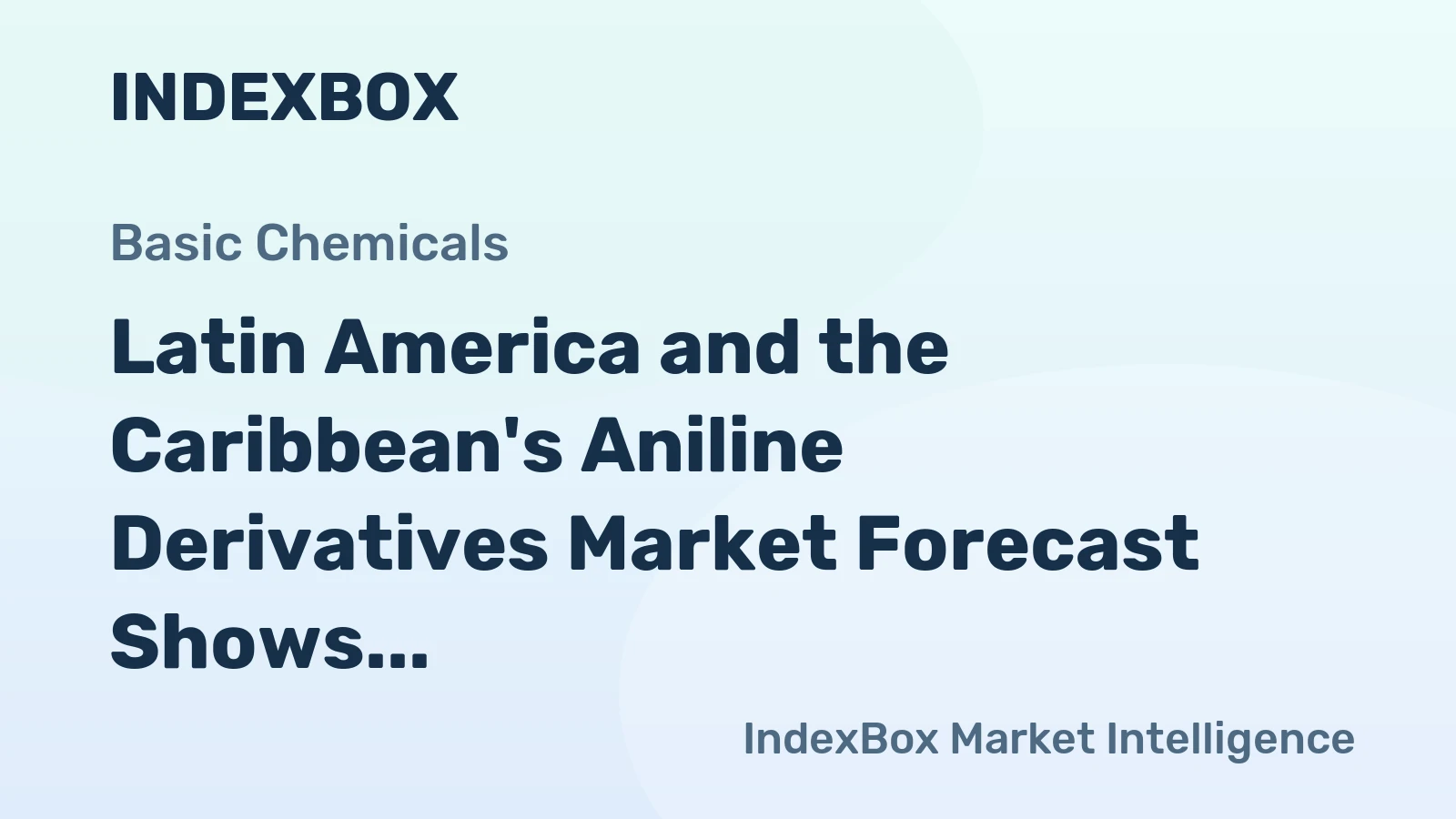 Latin America and the Caribbean's Aniline Derivatives Market Forecast Shows Modest Growth with +0.5% CAGR Through 2035