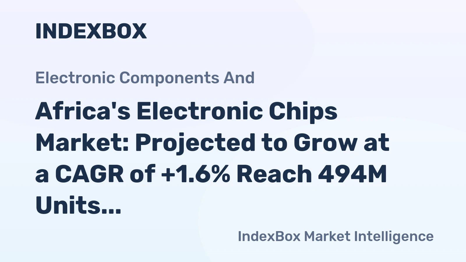 Africa's Electronic Chips Market: Projected to Grow at a CAGR of +1.6% Reach 494M Units by 2035