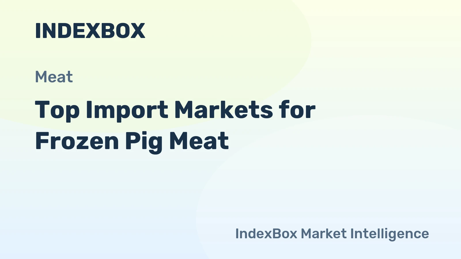 Top Import Markets for Frozen Pig Meat