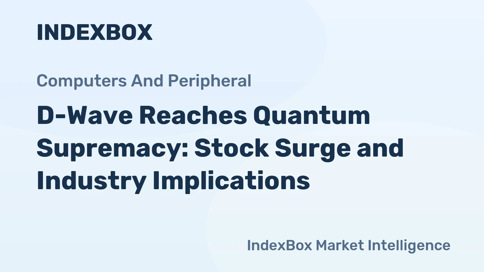 D-Wave Reaches Quantum Supremacy: Stock Surge and Industry Implications