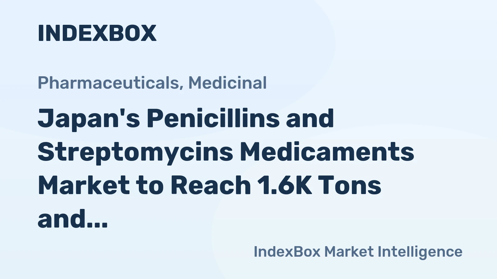 Japan's Penicillins and Streptomycins Medicaments Market to Reach 1.6K Tons and $141M by 2035