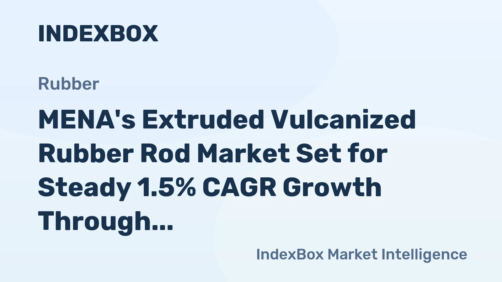 MENA's Extruded Vulcanized Rubber Rod Market Set for Steady 1.5% CAGR Growth Through 2035