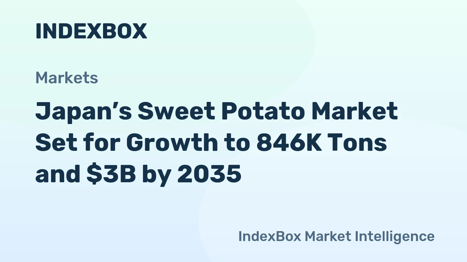 Japan’s Sweet Potato Market Set for Growth to 846K Tons and $3B by 2035