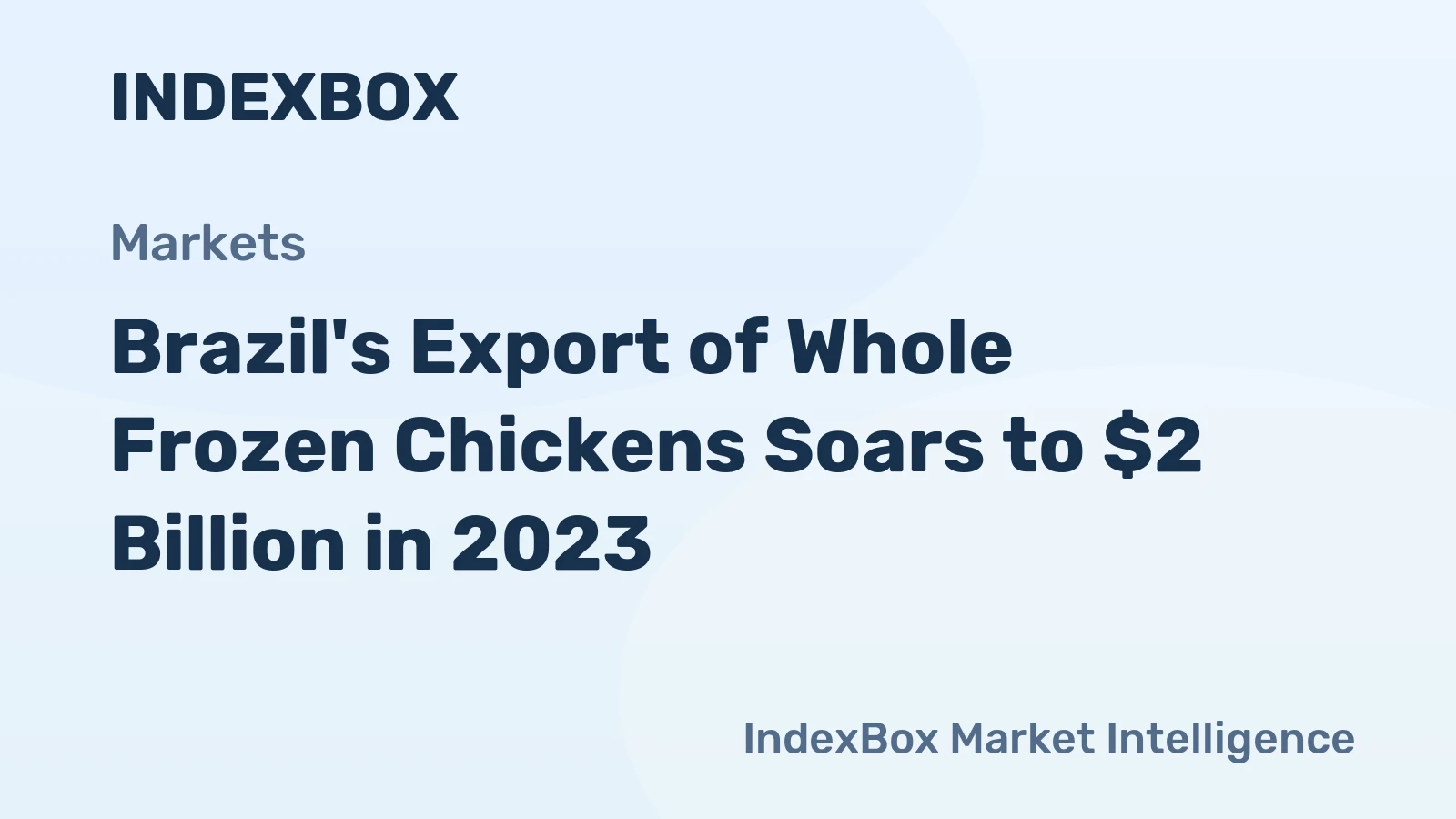 Brazil's Export of Whole Frozen Chickens Soars to $2 Billion in 2023