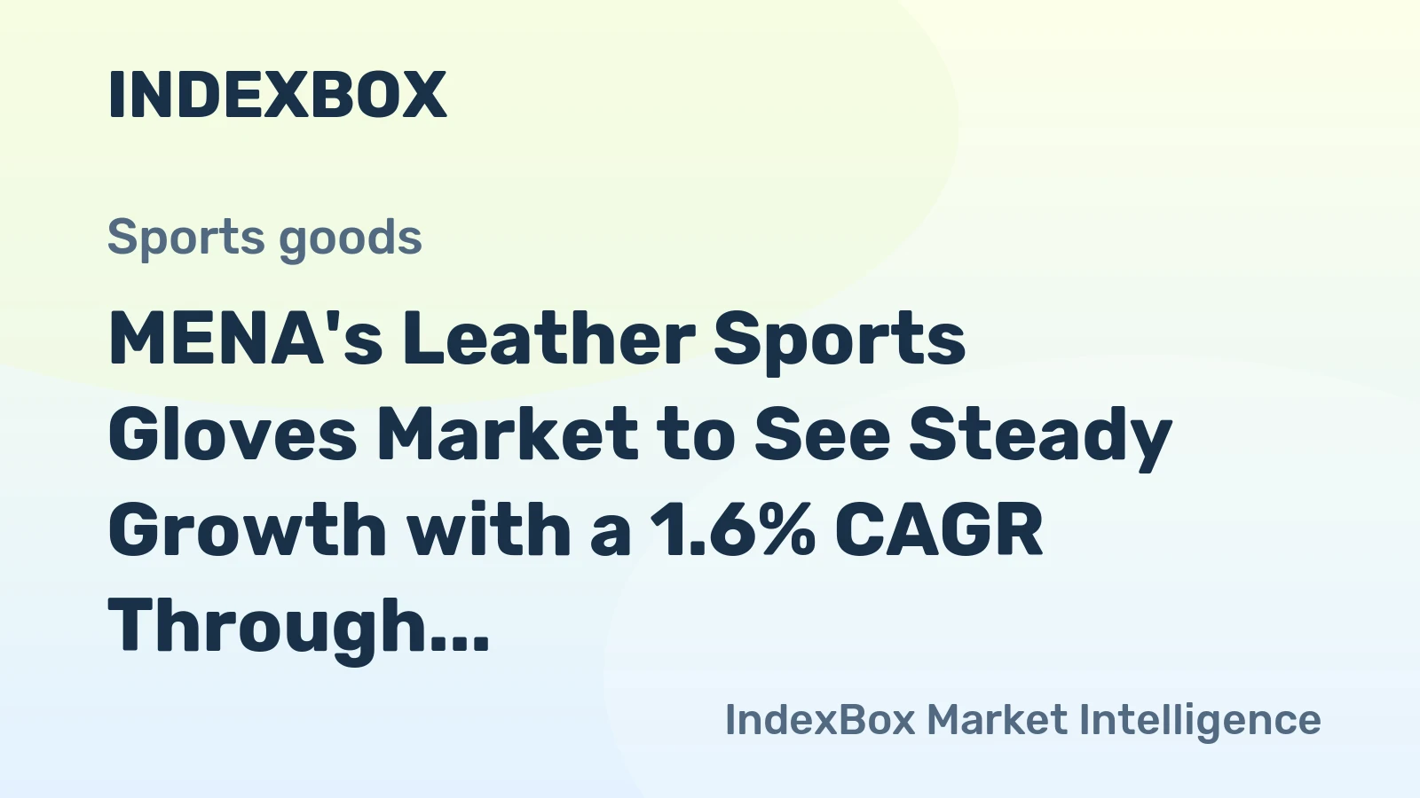 MENA's Leather Sports Gloves Market to See Steady Growth with a 1.6% CAGR Through 2035