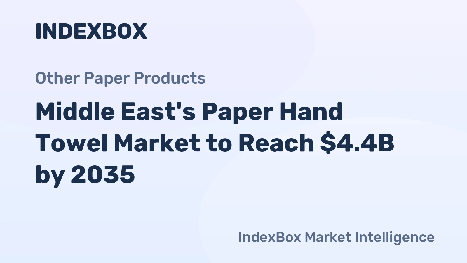 Middle East's Paper Hand Towel Market to Reach $4.4B by 2035