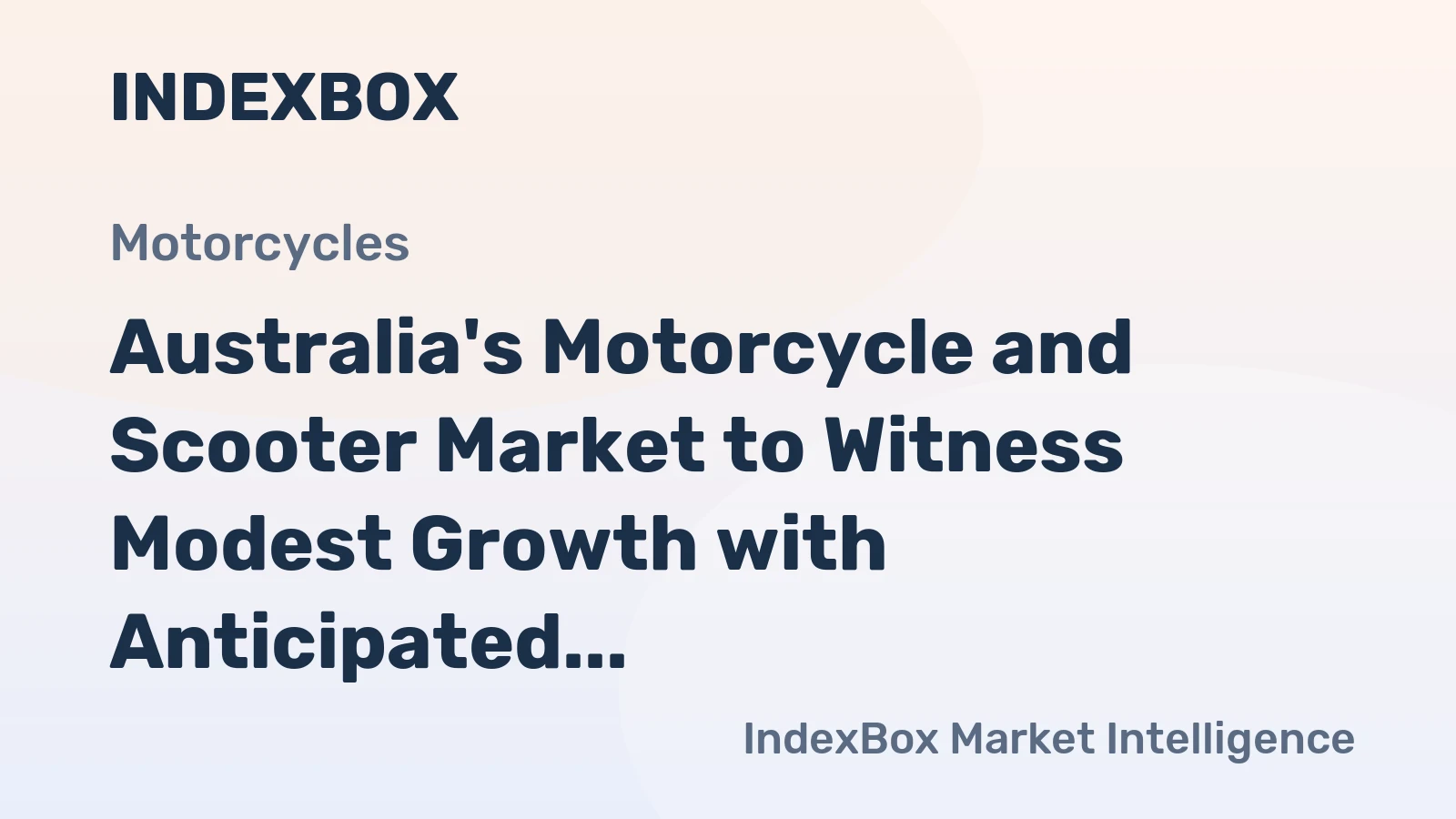 Australia's Motorcycle and Scooter Market to Witness Modest Growth with Anticipated CAGR of +1.4% by 2035