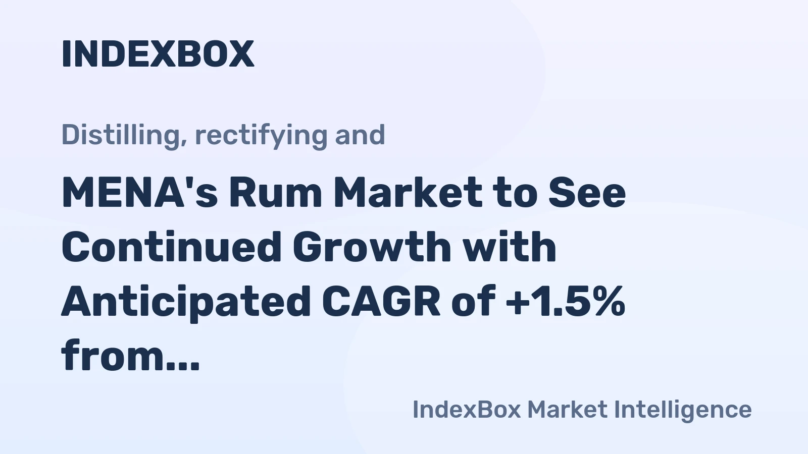 MENA's Rum Market to See Continued Growth with Anticipated CAGR of +1.5% from 2024 to 2035