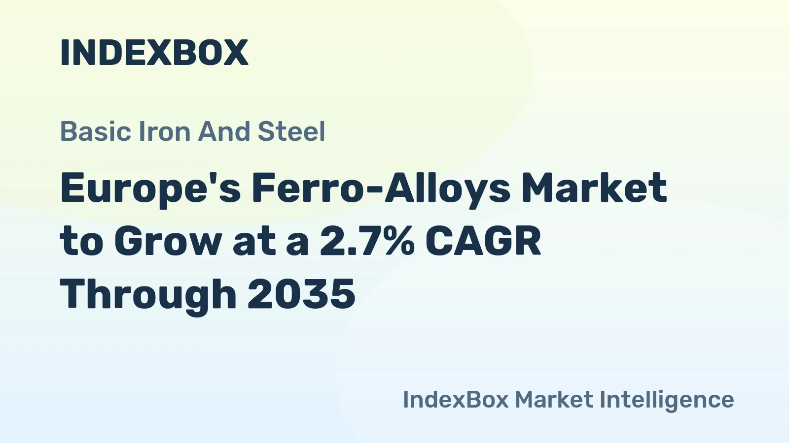 Europe's Ferro-Alloys Market to Grow at a 2.7% CAGR Through 2035