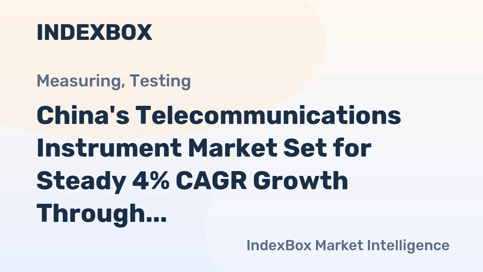 China's Telecommunications Instrument Market Set for Steady 4% CAGR Growth Through 2035