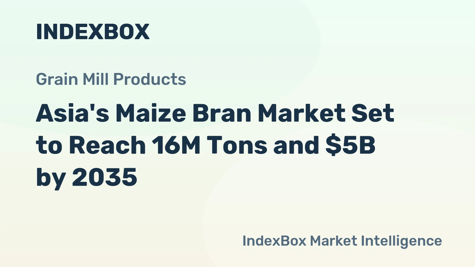 Asia's Maize Bran Market Set to Reach 16M Tons and $5B by 2035