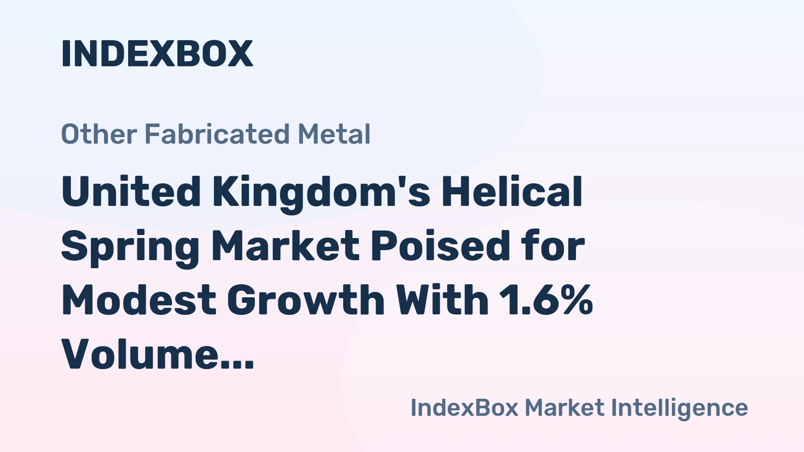 United Kingdom's Helical Spring Market Poised for Modest Growth With 1.6% Volume CAGR Through 2035