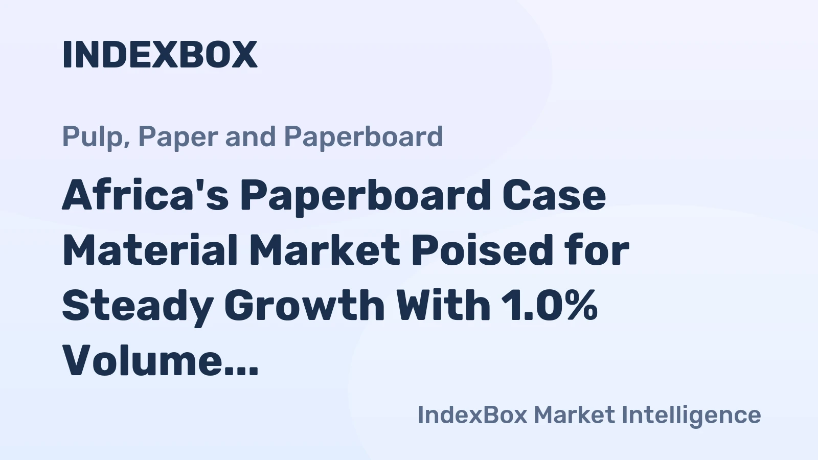 Africa's Paperboard Case Material Market Poised for Steady Growth With 1.0% Volume CAGR Through 2035