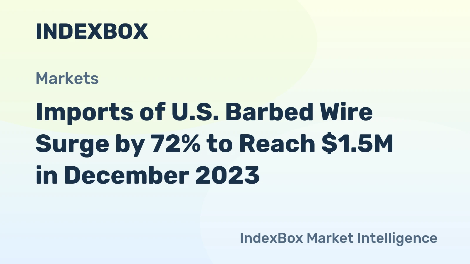 Imports of U.S. Barbed Wire Surge by 72% to Reach $1.5M in December 2023