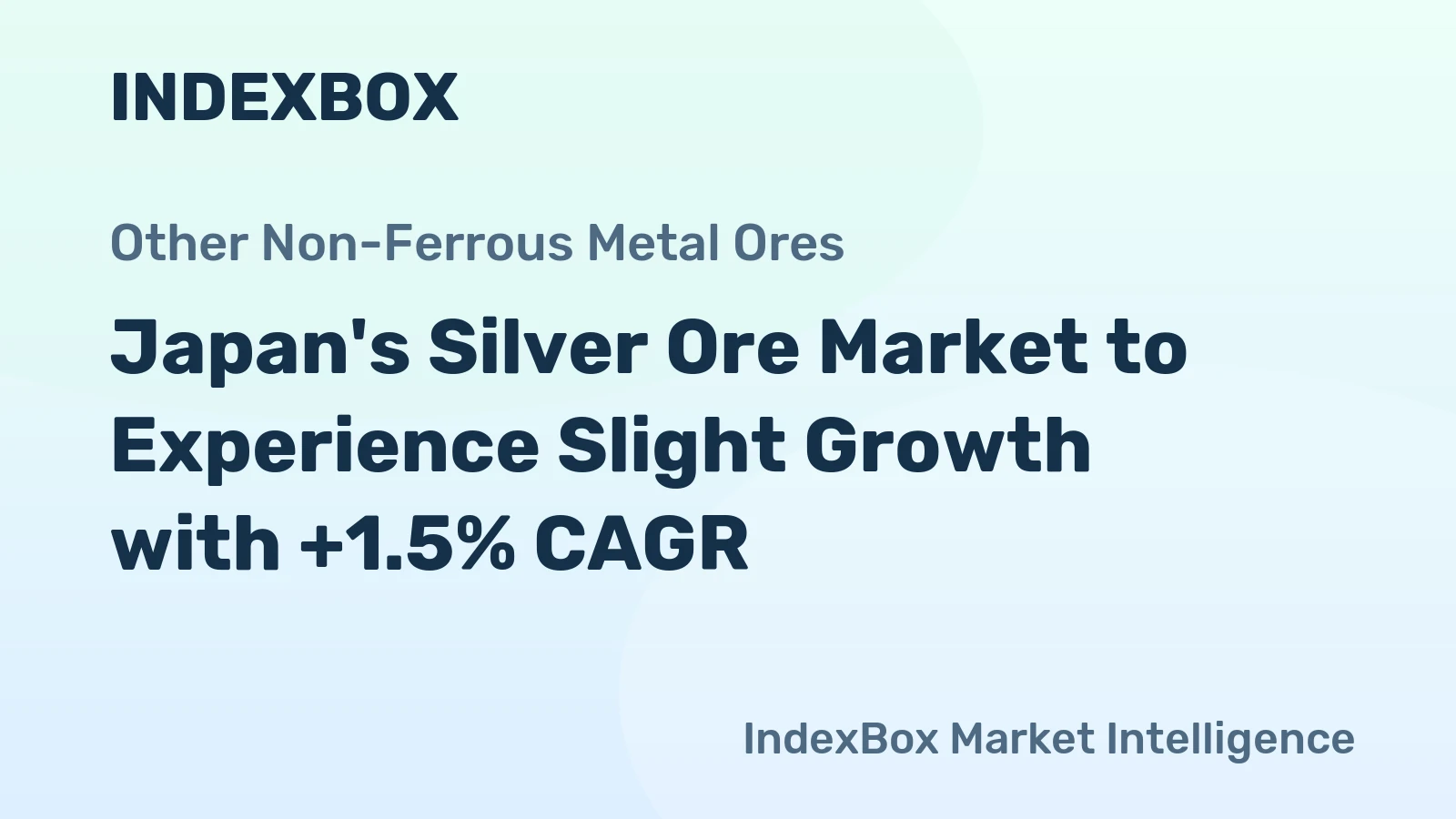 Japan's Silver Ore Market to Experience Slight Growth with +1.5% CAGR
