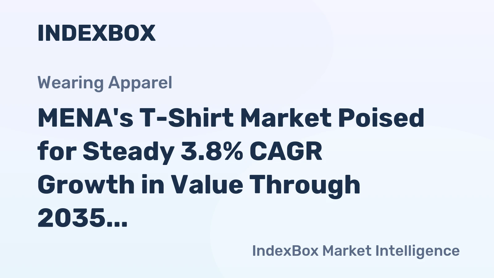 MENA's T-Shirt Market Poised for Steady 3.8% CAGR Growth in Value Through 2035
