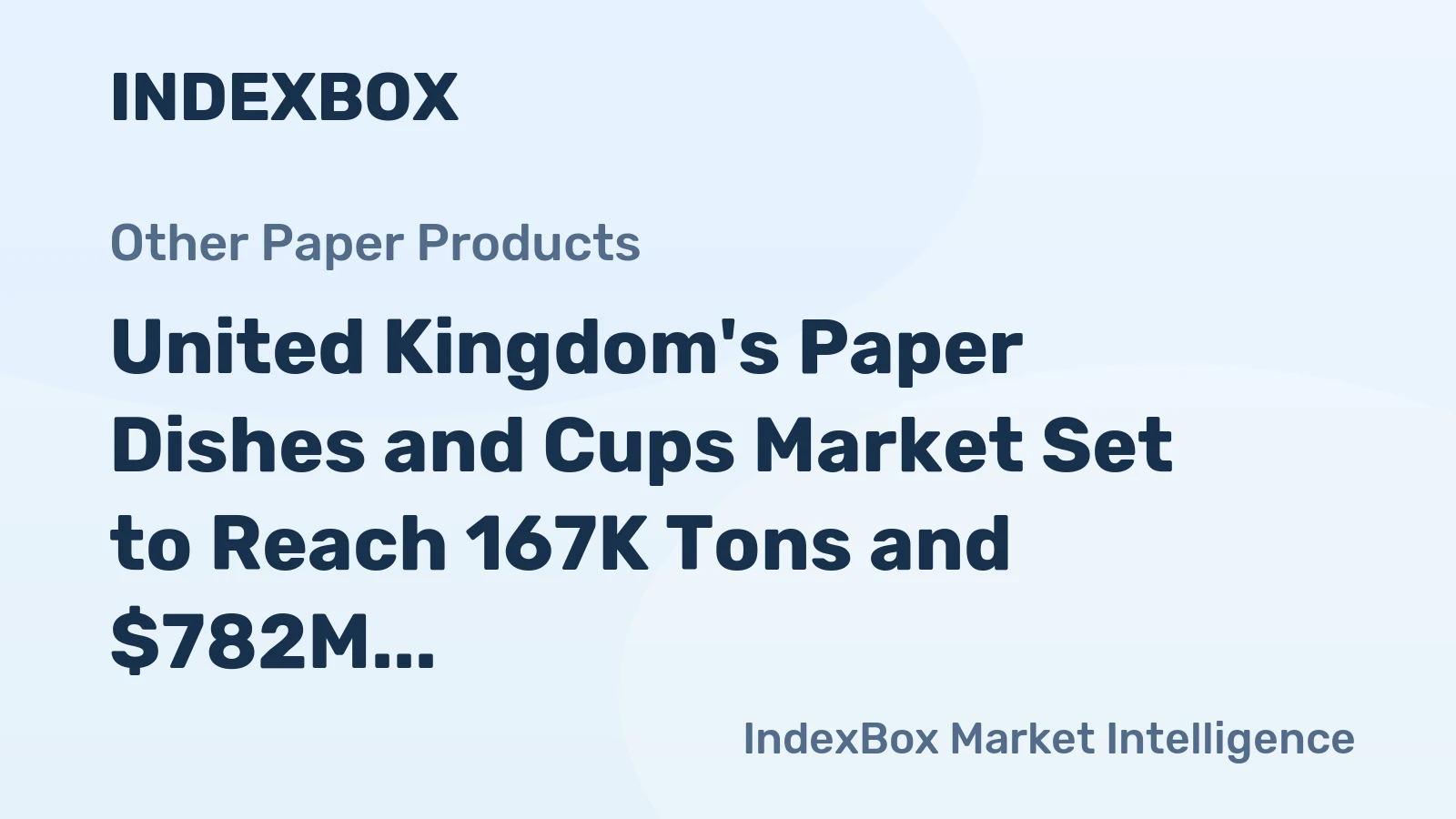 United Kingdom's Paper Dishes and Cups Market Set to Reach 167K Tons and $782M by 2035
