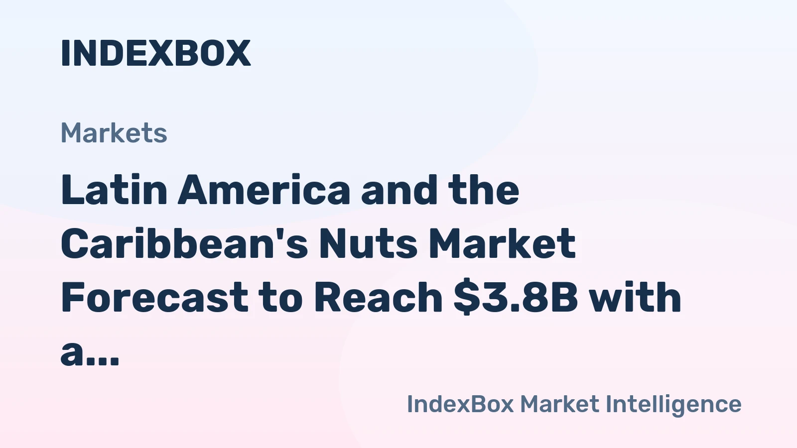Latin America and the Caribbean's Nuts Market Forecast to Reach $3.8B with a 2.8% CAGR Through 2035