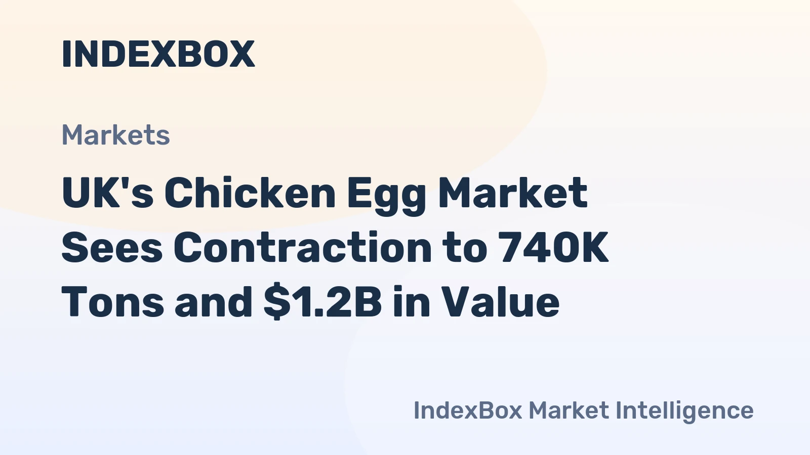 UK's Chicken Egg Market Sees Contraction to 740K Tons and $1.2B in Value