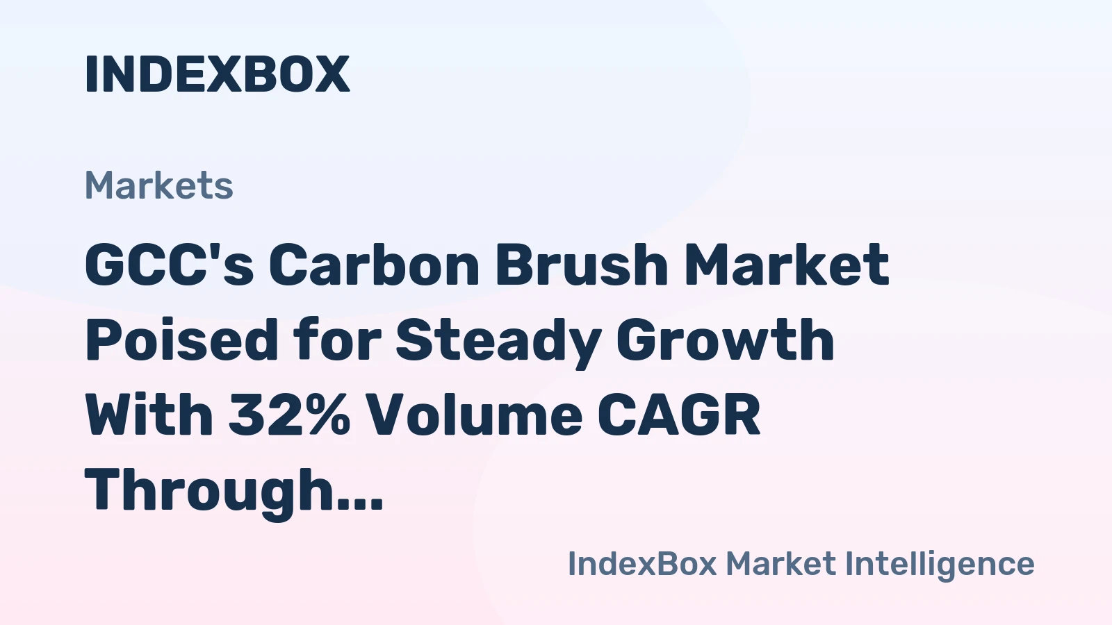 GCC's Carbon Brush Market Poised for Steady Growth With 32% Volume CAGR Through 2035