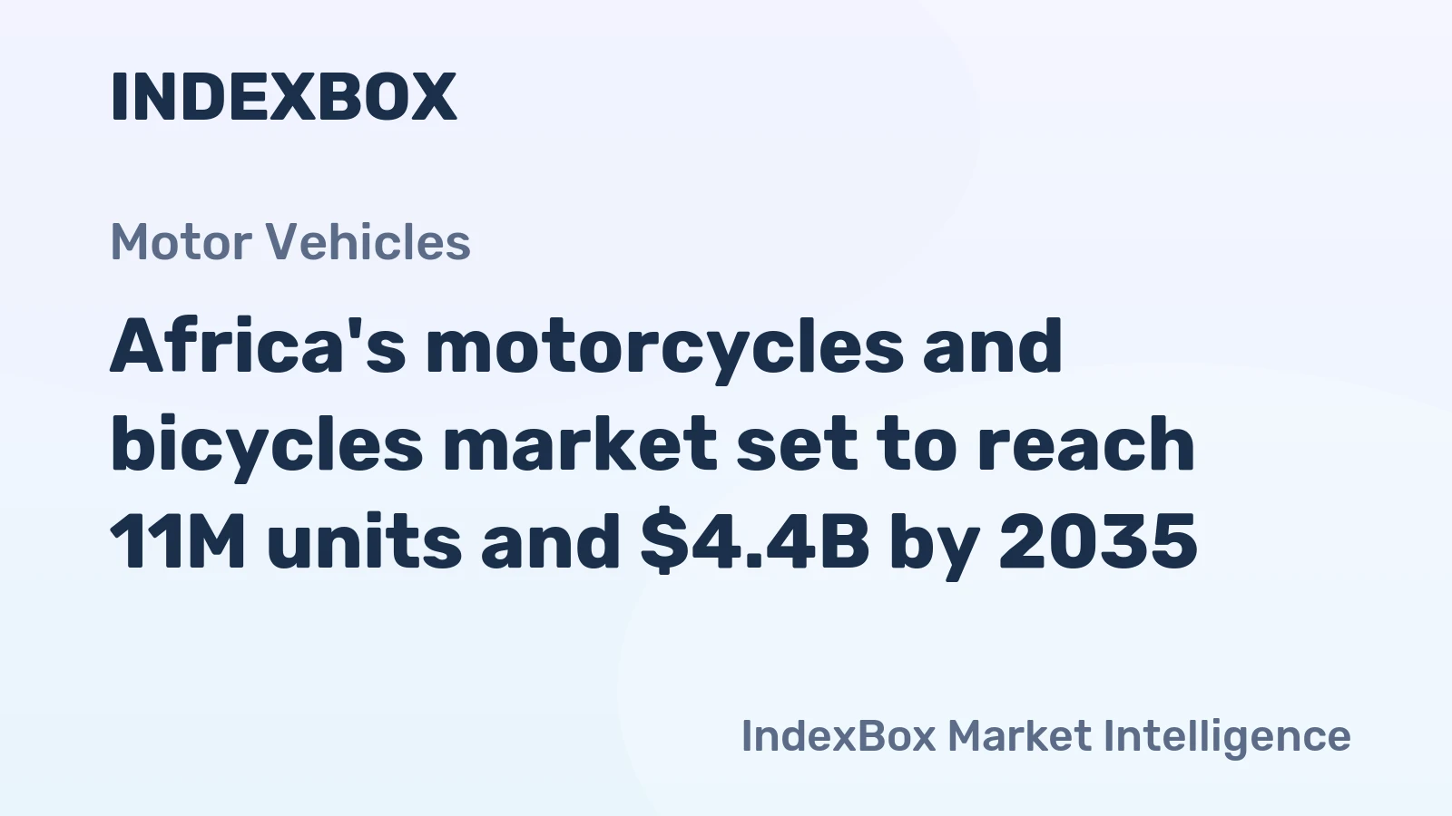 Africa's motorcycles and bicycles market set to reach 11M units and $4.4B by 2035