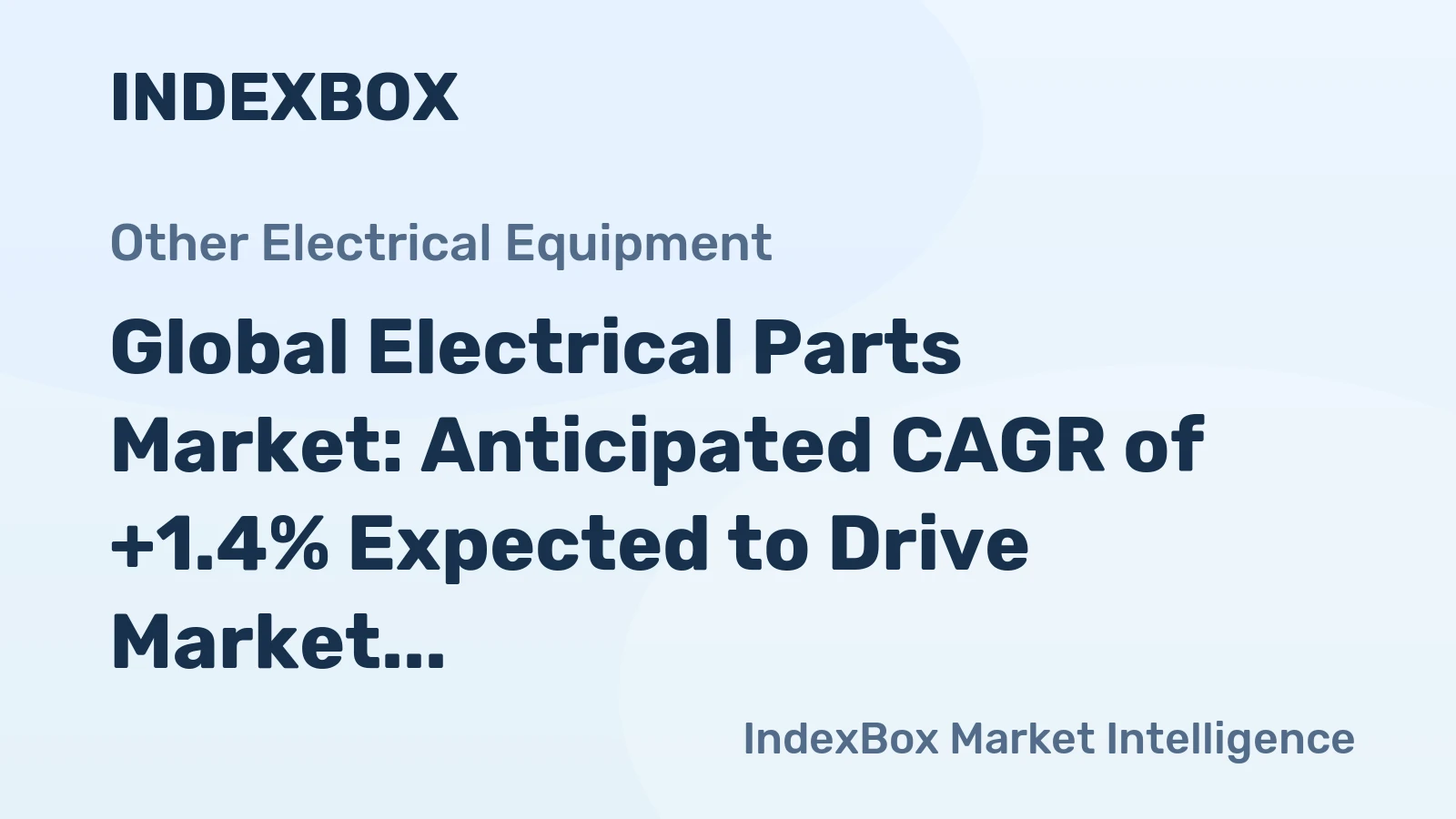 Global Electrical Parts Market: Anticipated CAGR of +1.4% Expected to Drive Market to $83 Billion by 2035