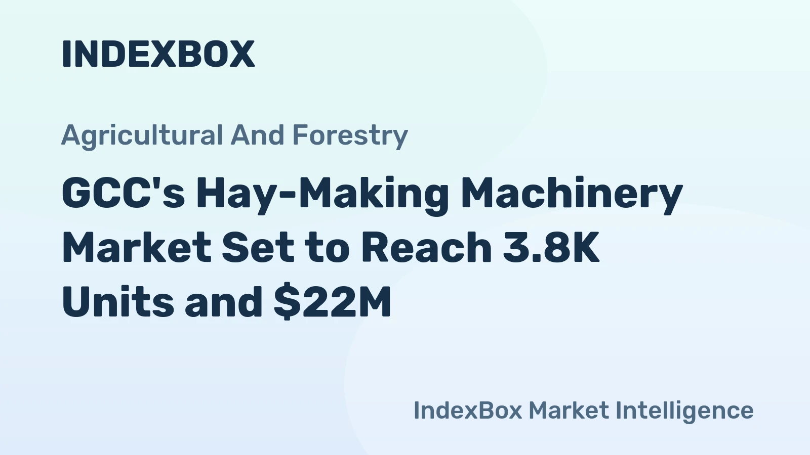 GCC's Hay-Making Machinery Market Set to Reach 3.8K Units and $22M
