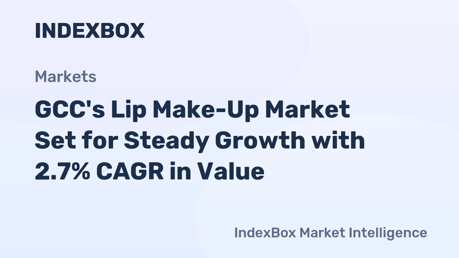 GCC's Lip Make-Up Market Set for Steady Growth with 2.7% CAGR in Value