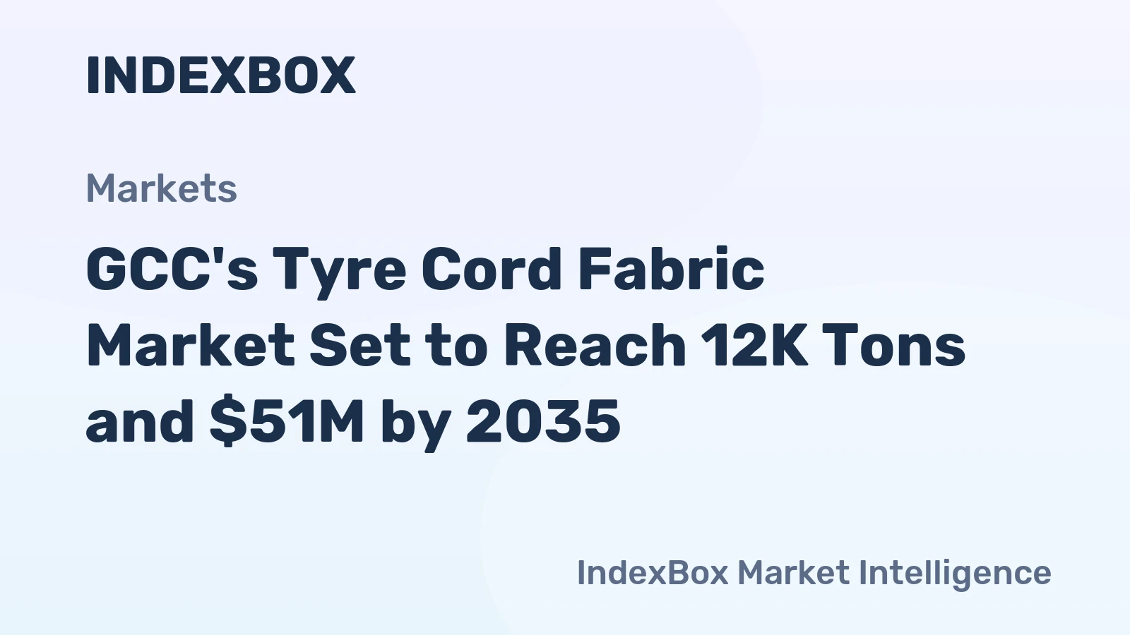 GCC's Tyre Cord Fabric Market Set to Reach 12K Tons and $51M by 2035