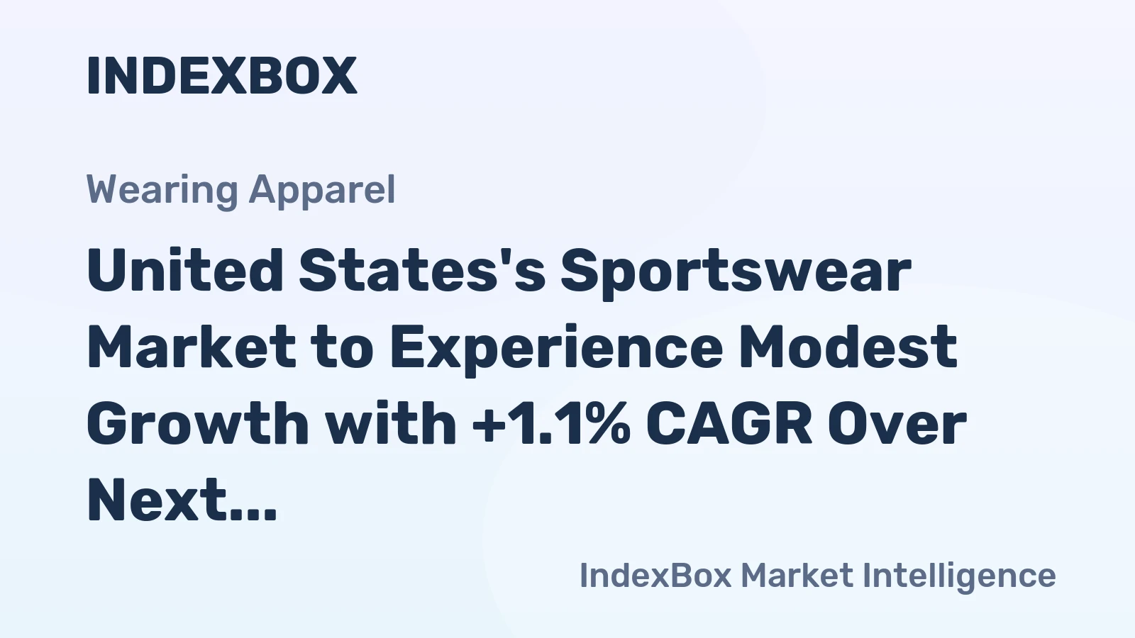 United States's Sportswear Market to Experience Modest Growth with +1.1% CAGR Over Next Decade