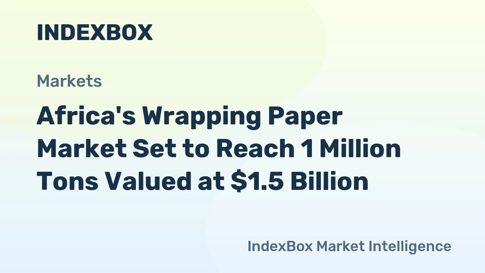 Africa's Wrapping Paper Market Set to Reach 1 Million Tons Valued at $1.5 Billion